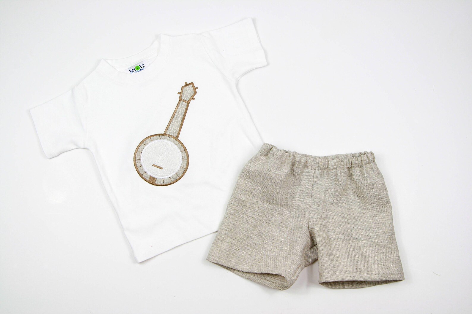 Toddler Bluegrass Shirt - Festival Wear for Kids - Banjo Applique Tee ...