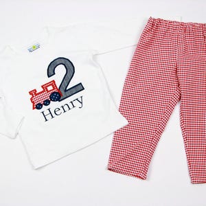 Train Birthday Shirt - First Second Third Fourth Birthday Appliqued ...