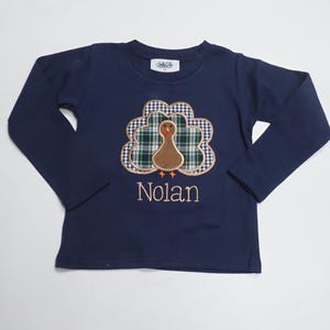 Thanksgiving Outfit for Boys - Navy Gingham Pants - Fall Boys Outfit ...
