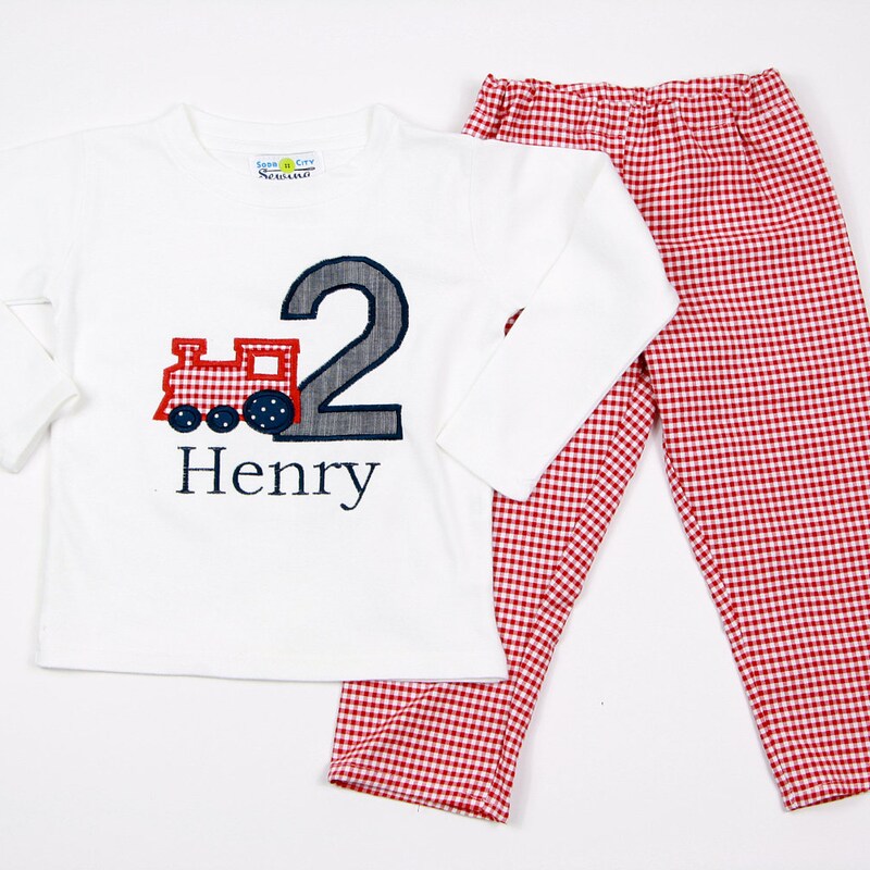 Train Birthday Shirt - Etsy