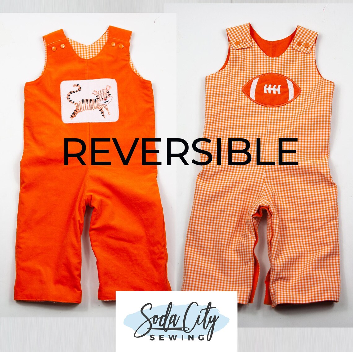 Personalized Tiger Football Boys Overalls - Make Yours Reversible With ...