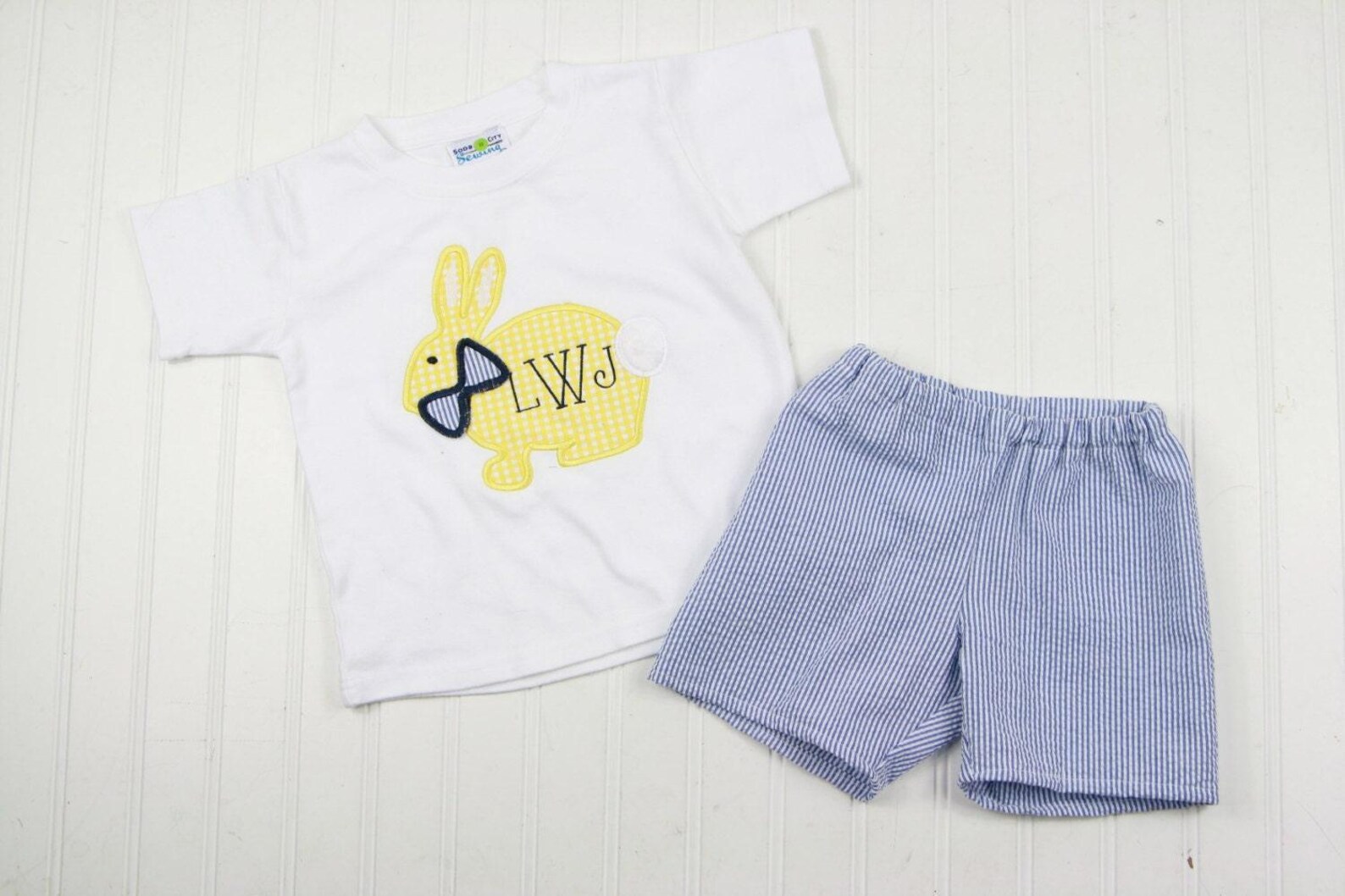 Monogrammed Easter Shirt for Boys - Toddler Easter Outfit - Boys Shorts ...