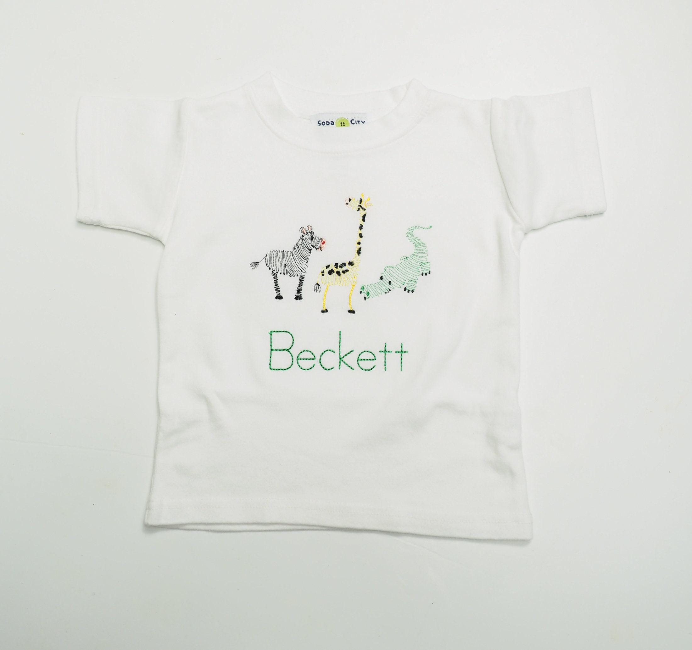 Summer Baby Clothes - Zoo Animals Outfit - Little Boy Boutique Clothes ...