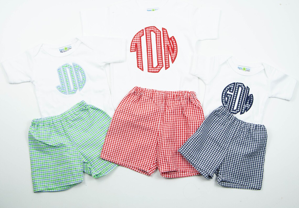 Appliqued Initial Outfits Personalized Monogrammed Shirts | Etsy