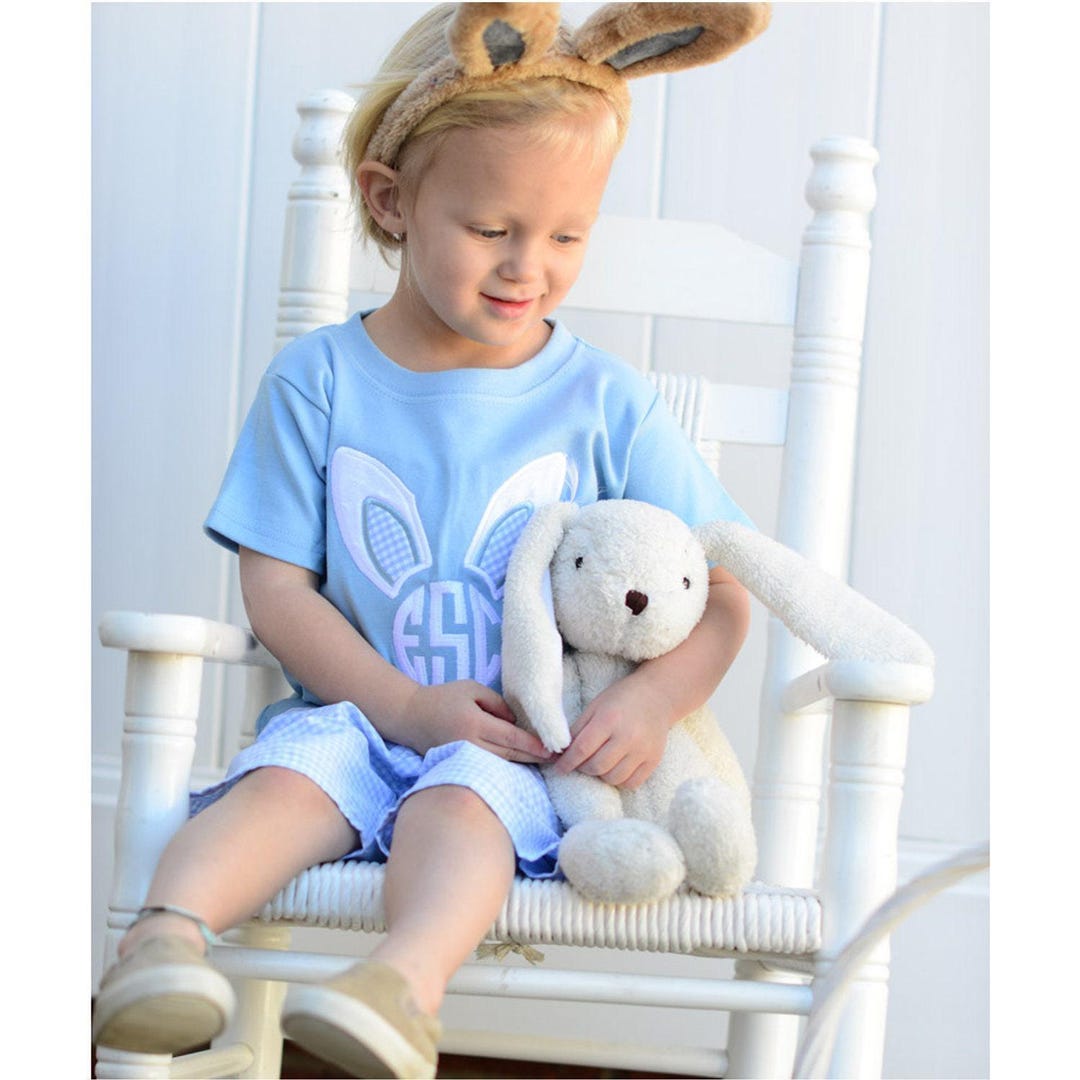 Boys Easter Shirt - Personalized Easter Bunny Ears Shirt and Matching ...