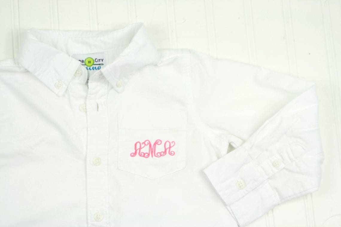 Monogrammed Gift for Kids - Monogram Boys Shirt - Monogram Gift for ...