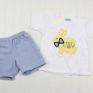 Monogrammed Easter Shirt for Boys - Toddler Easter Outfit - Boys Shorts ...
