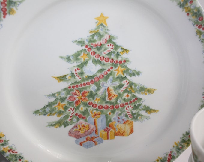 Vintage Corelle Christmas Joy Dish Set Dinner, Salad Plates, Mugs - Etsy