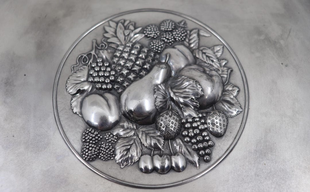 Vintage James W Tufts Silver Plate Footed Fruit Tray W/bows/silver ...