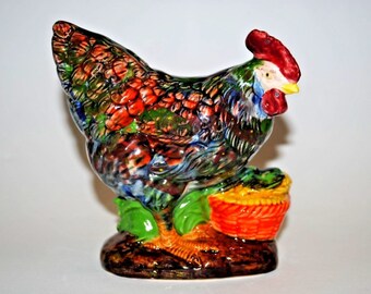 Hand painted chicken | Etsy