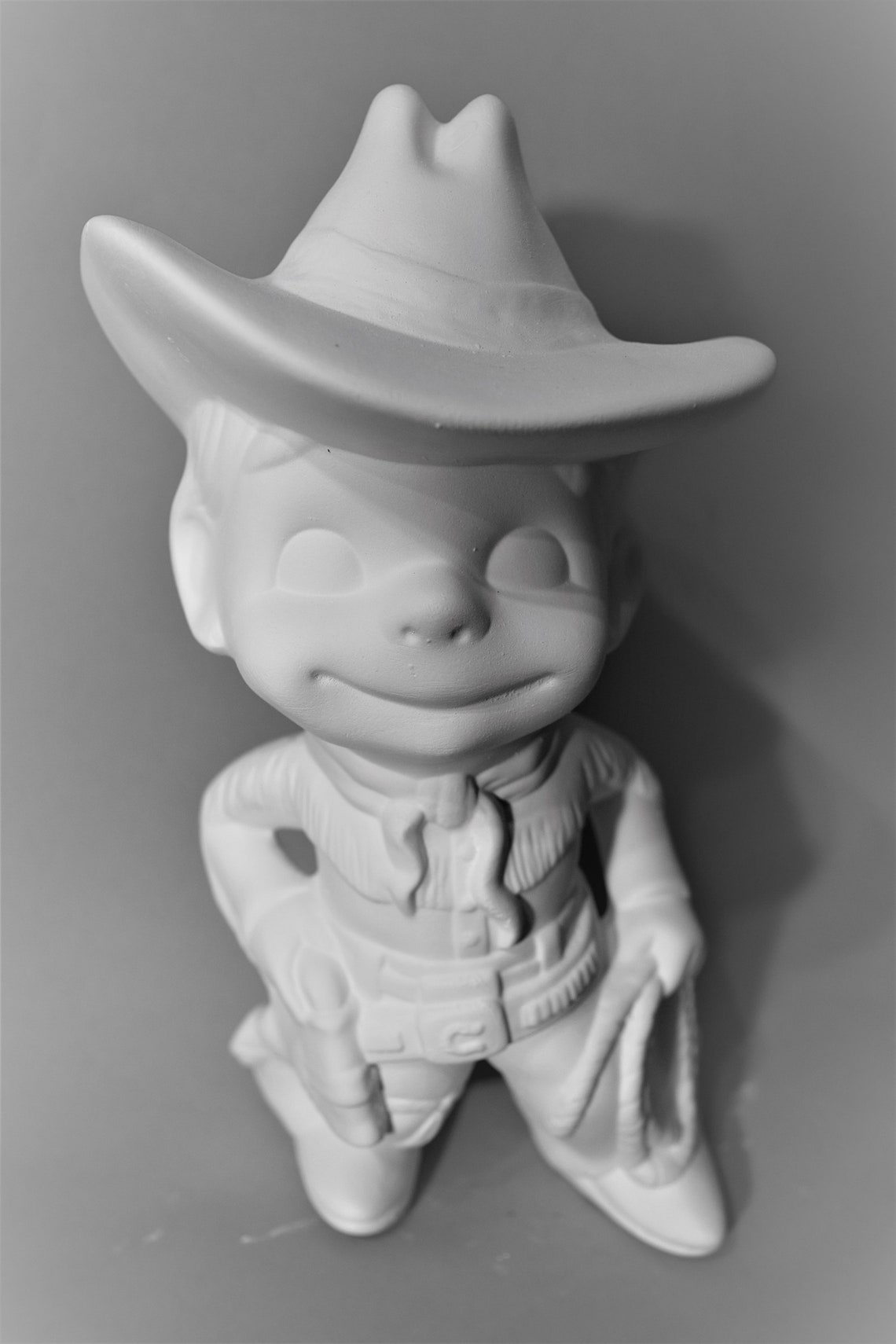 Ready to Paint Atlantic Smiley Cowboy Figurine. Painting Your - Etsy