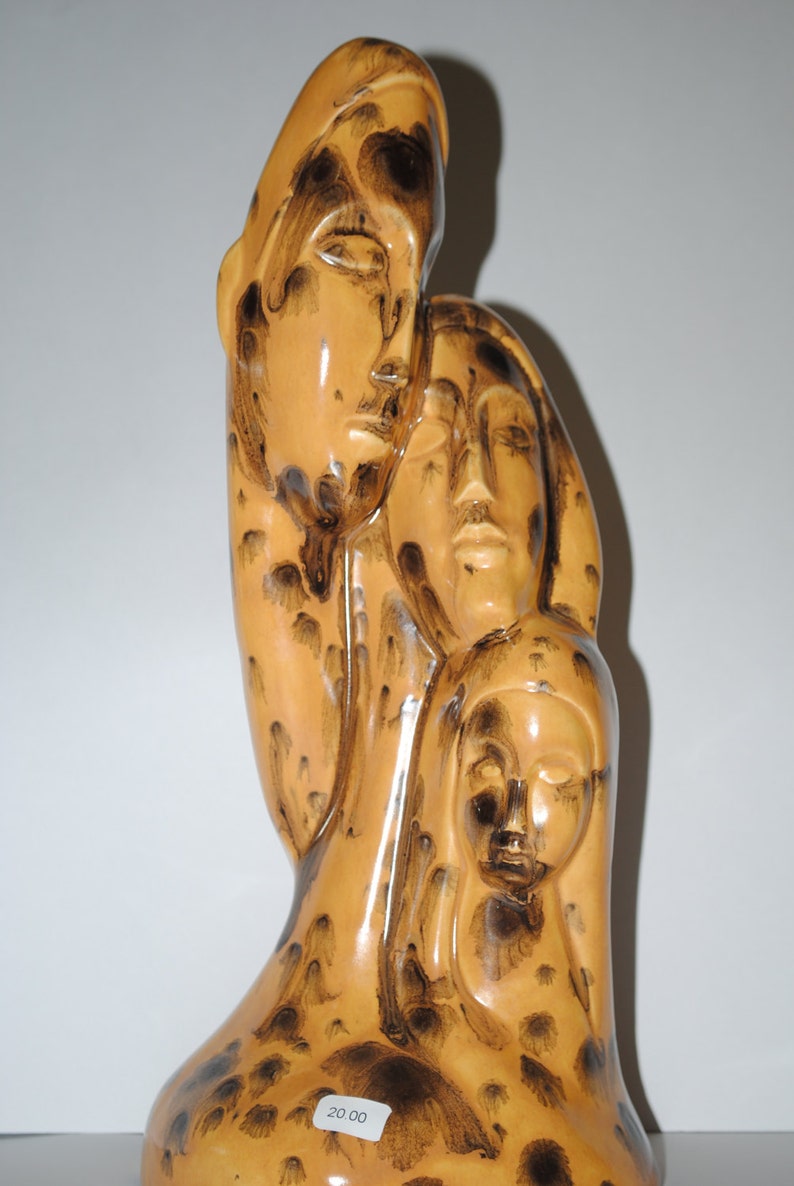 Family Statue.ceramic Statue.handmade Ceramic Decor.artistic Ceramic ...