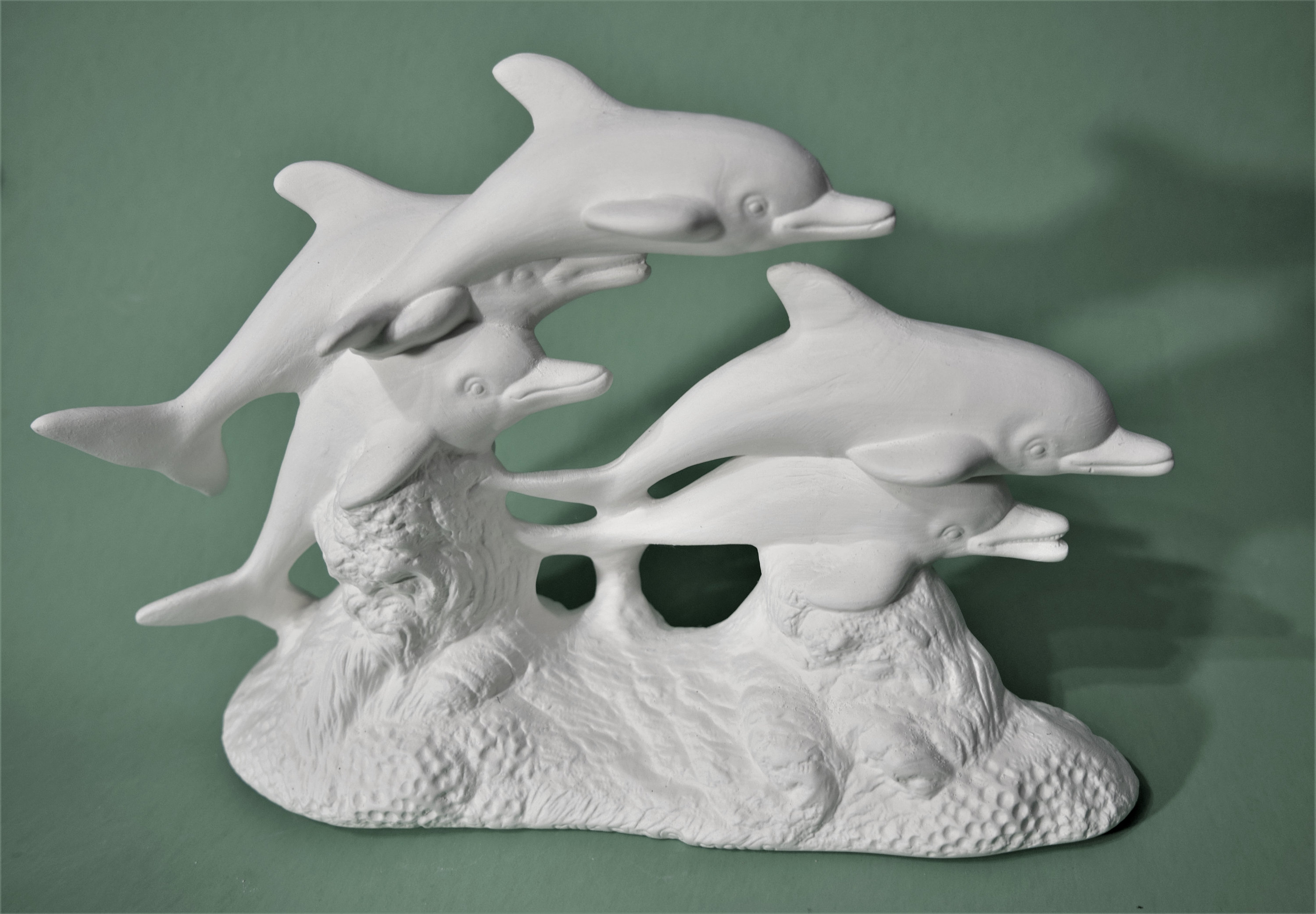Ready to Paint Dolphins. Ceramic Dolphin Centerpiece. Dolphin - Etsy