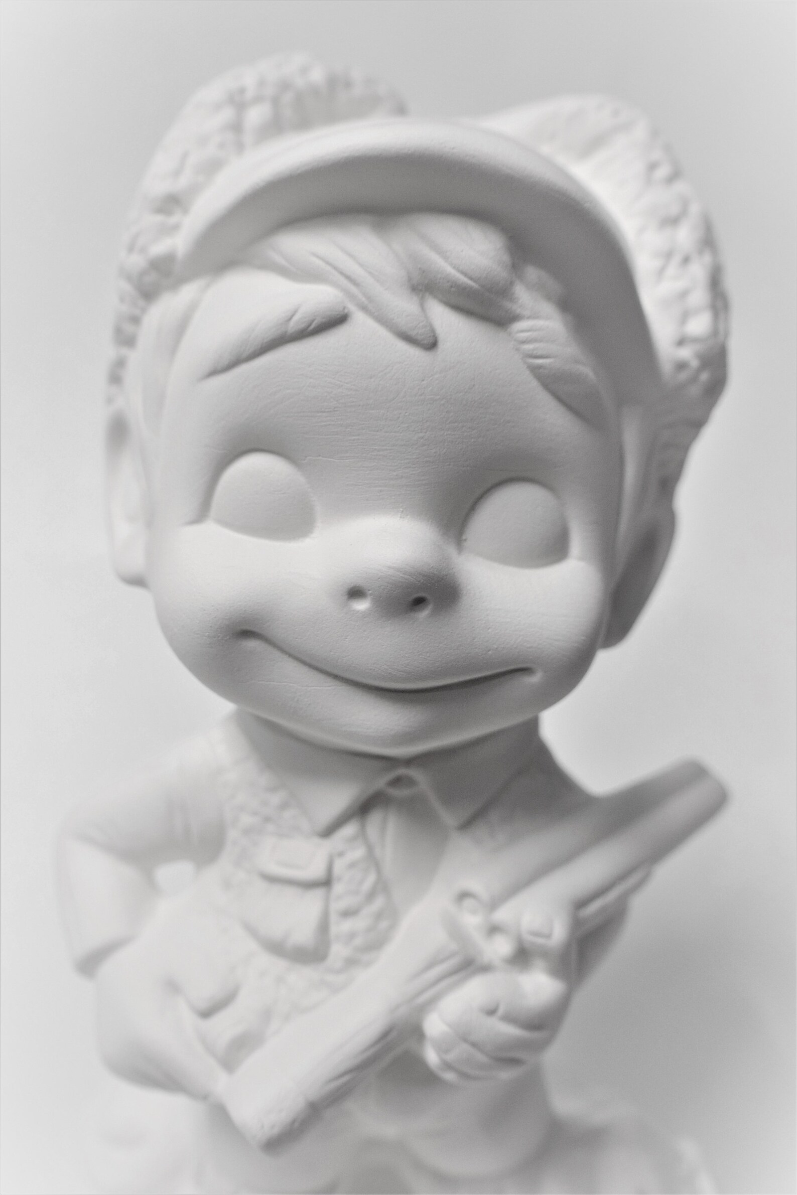 Atlantic Ceramic Mold Smiley Hunter.ready to Paint Ceramic Bisque ...