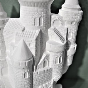 Castle. Ready to Paint Ceramic Bisque Castle. U-painted Ceramic Castle ...