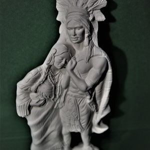 Native American Figurine Ready to Paint. Unpainted Ceramic Native ...