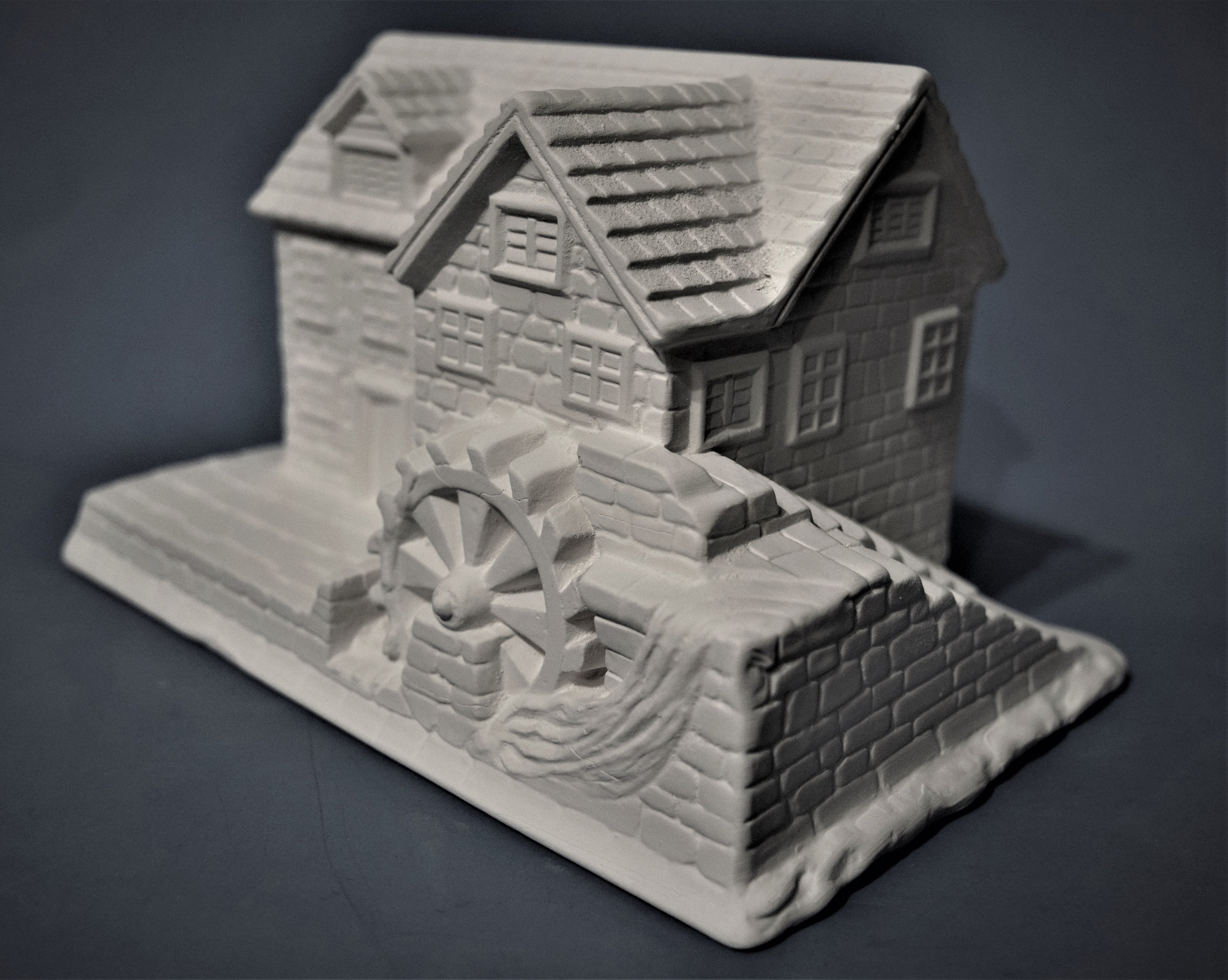 Ready to Paint Water Mill House. Unpainted Ceramic Bisque - Etsy