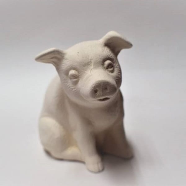Ceramic Bisque Pig - Etsy