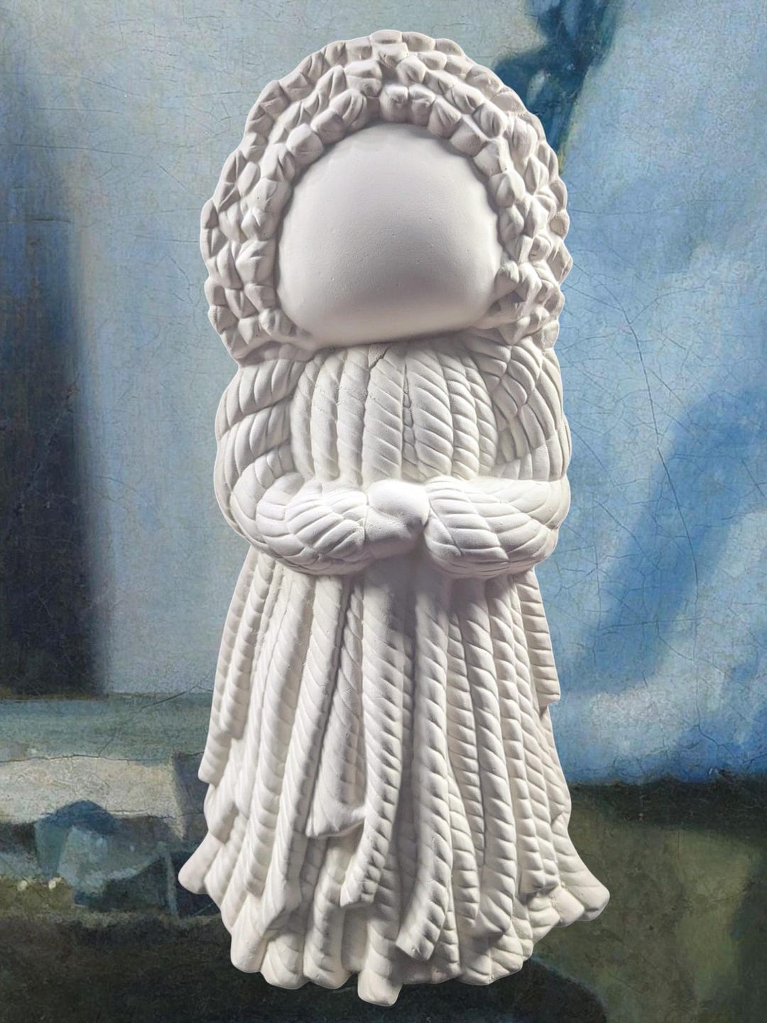 Ready to Paint Clay Magic Mop Doll. Unpainted Ceramic Bisque Large Mop ...