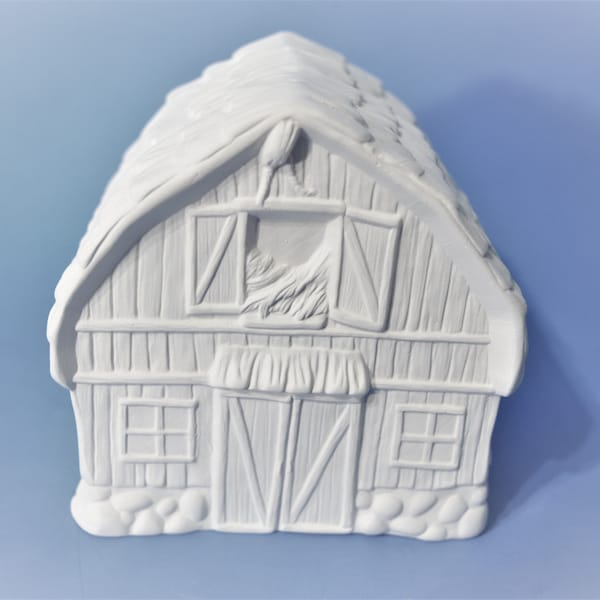 Ready to Paint Ceramic Bisque Christmas House - Etsy