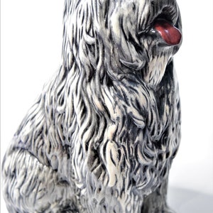 Old English Sheepdog. Medium Sheepdog Hand-painted Statue. Ceramic ...