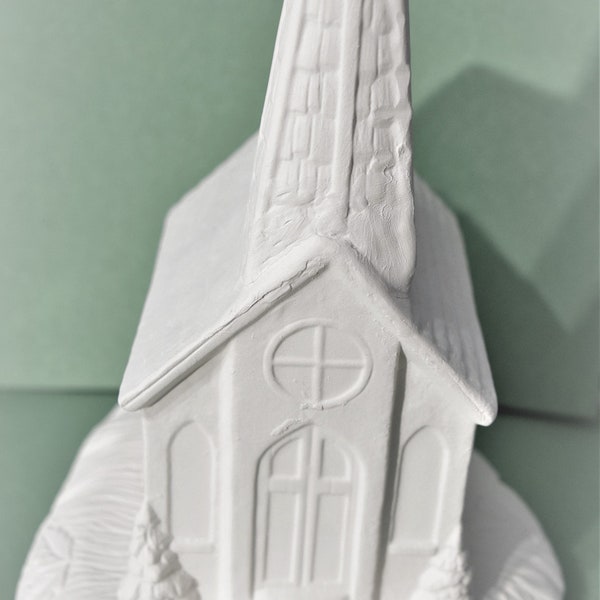 Ready to Paint Ceramic Bisque Christmas House - Etsy