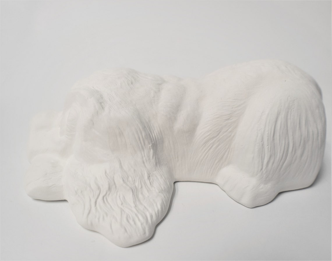Dog.dog U-painted.ready to Paint Ceramic Bisque Dog.unfinished Ceramic ...