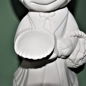 Smiley Pilgrim Unpainted. Ceramic Bisque Ready to Paint Smiley Girl ...