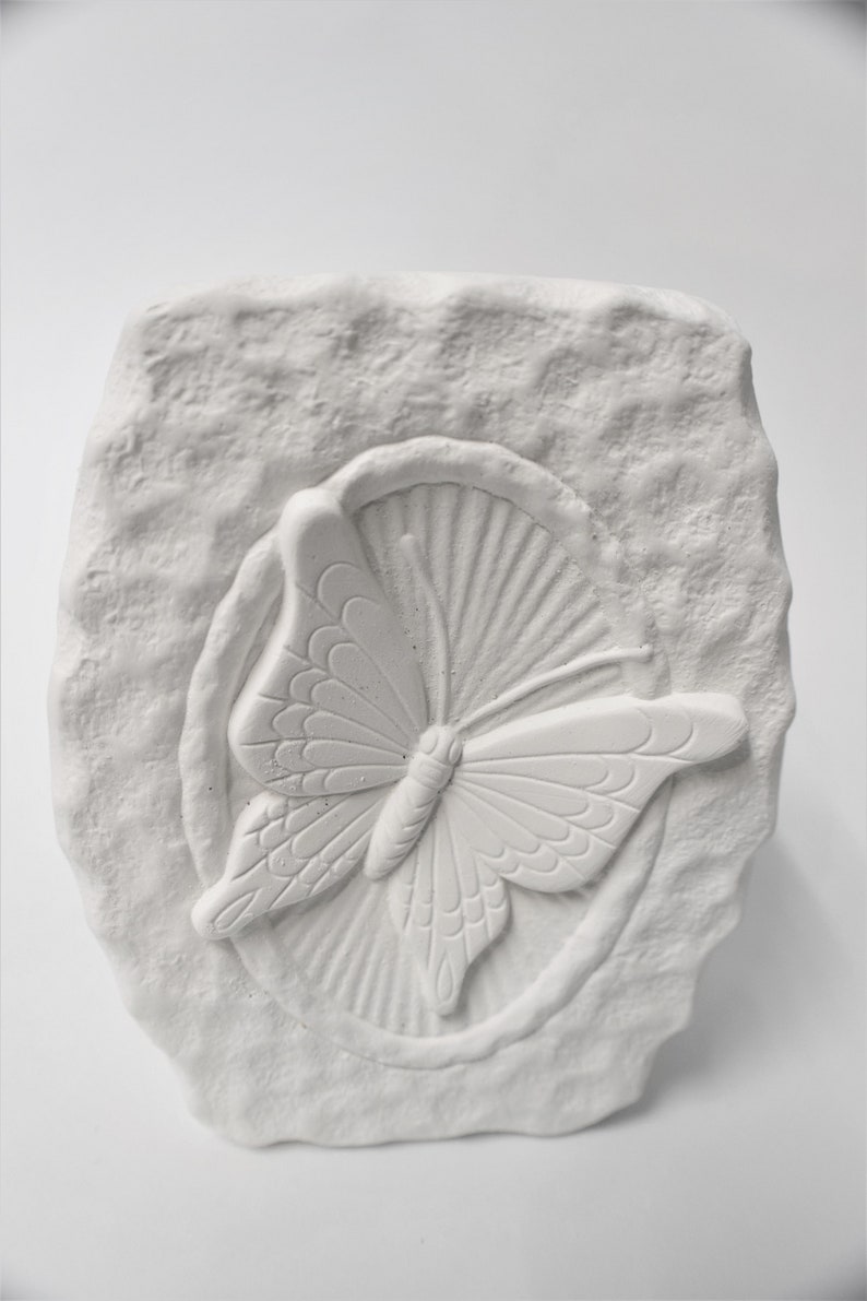 Butterfly Vase Ready to Paint.ceramic Bisque Unpainted Vase.butterfly ...