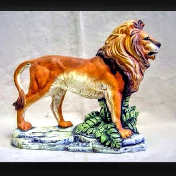 Ceramic Lion - Etsy