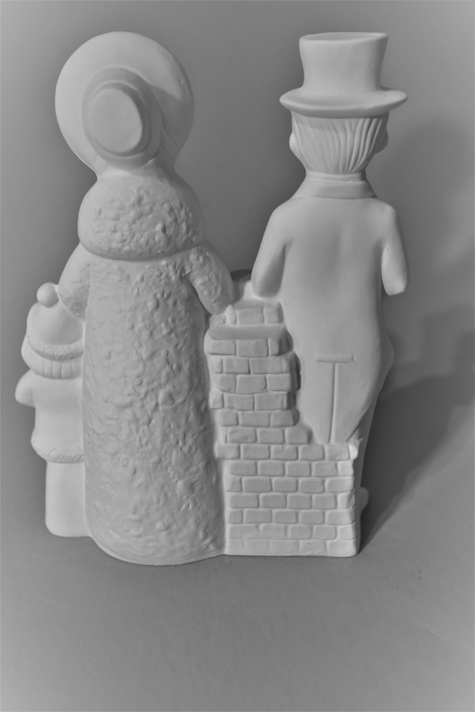 Ready to Paint Ceramic Bisque Christmas Carols Figurines. Unpainted ...