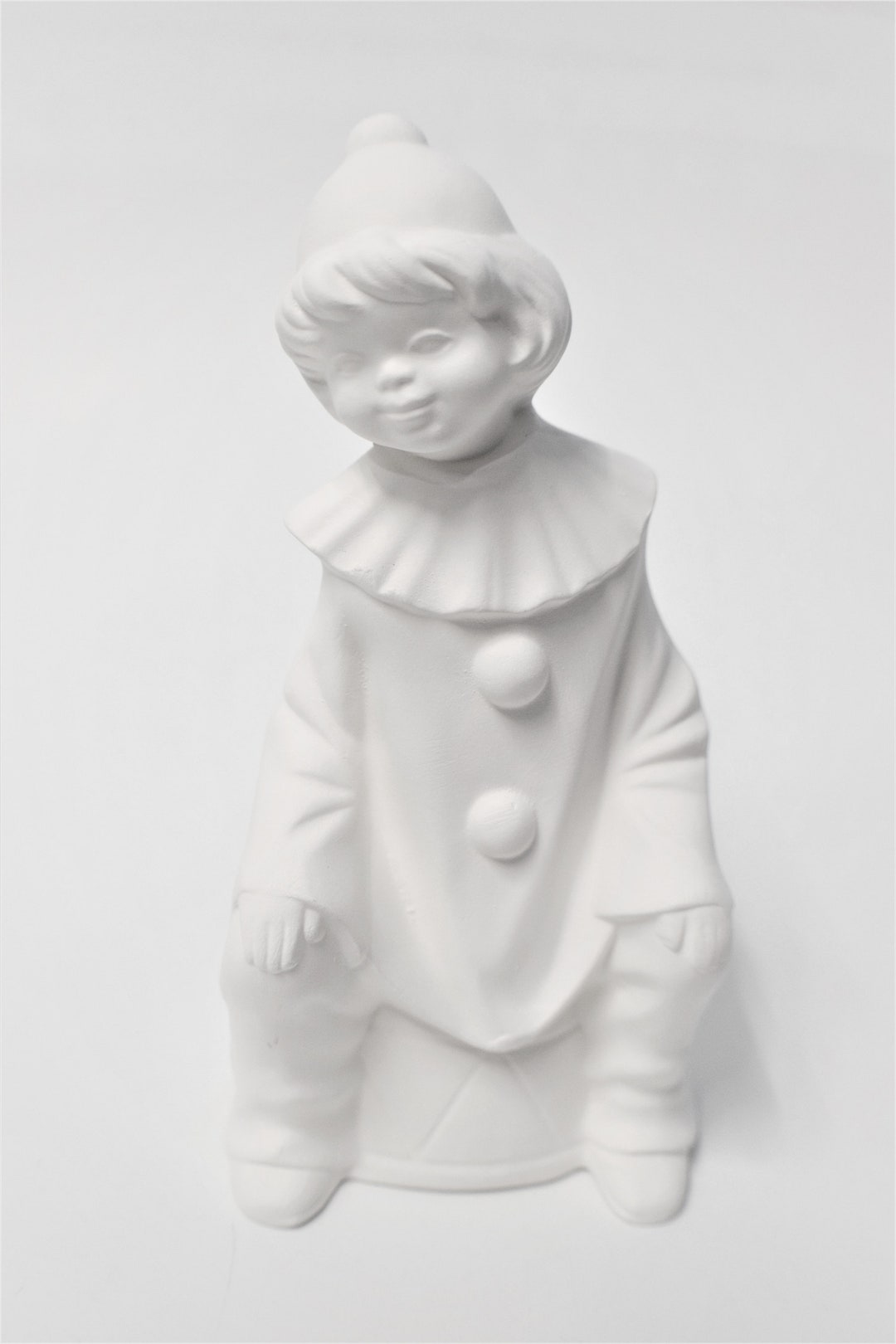 Byron Ceramic Mold Clown Boy Figurine.vintage Ceramic Mold Figurne ...