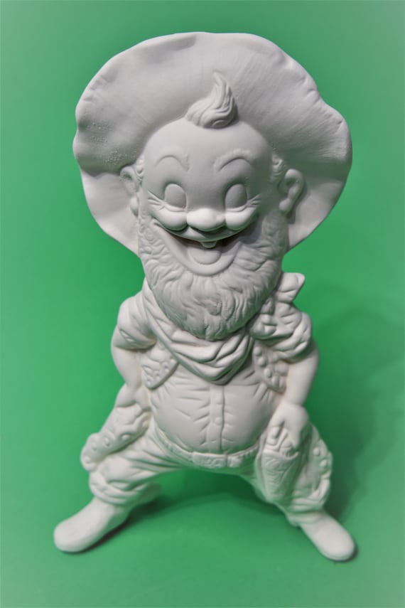 Pistol Pete Cartoon Ready to Paint.unpainted Ceramic Pistol | Etsy