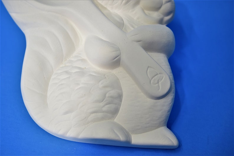 Spoon Rest Squirrel Ready to Paint.squirrel Ceramic Kitchen - Etsy