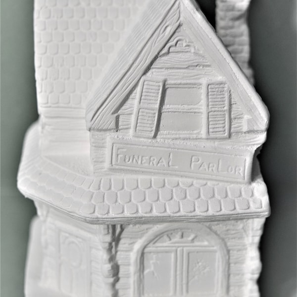 Unpainted Ceramic Village - Etsy