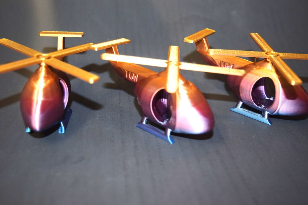 FREE SHIPPING!!!!3D Printed Chopper Toy. 3D Printed Helicopter Toys ...