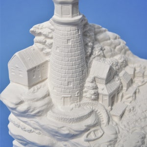 Lighthouse Scene Ready to Paint.u-paint Ceramic Bisque Lighthouse ...