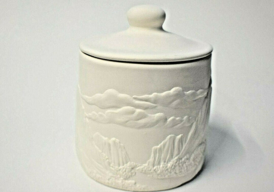 Ceramic Landscape Container Ready to Paint.ceramic Kitchen Decor ...