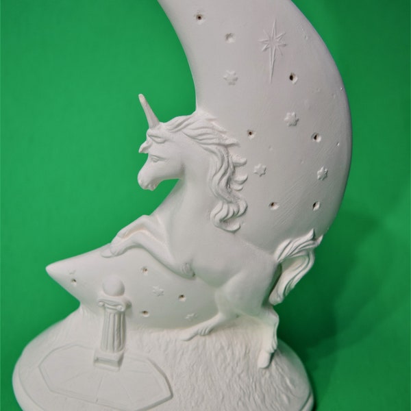 Ceramic Bisque Moon - Etsy