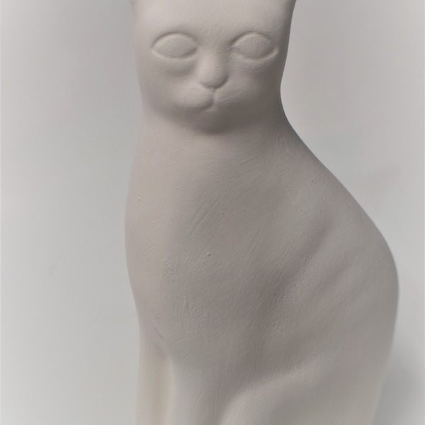 Painted Ceramic Cat - Etsy