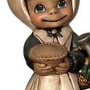 Smiley Pilgrim Unpainted. Ceramic Bisque Ready to Paint Smiley Girl ...