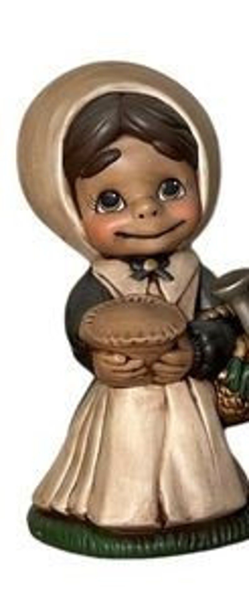 Smiley Pilgrim Unpainted. Ceramic Bisque Ready to Paint Smiley Girl ...