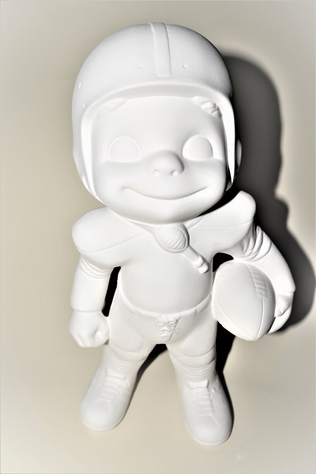 Smiley Football Ceramic Bisque Ready to Paint.ceramic Bisque Unpainted ...
