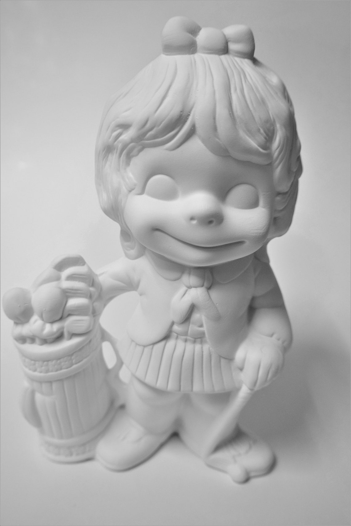 Ceramic Bisque Unpainted Atlantic Mold Golfer Smiley | Etsy