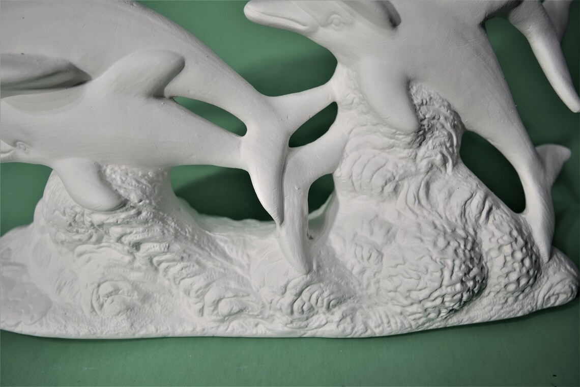 Ready to Paint Dolphins. Ceramic Dolphin Centerpiece. Dolphin - Etsy