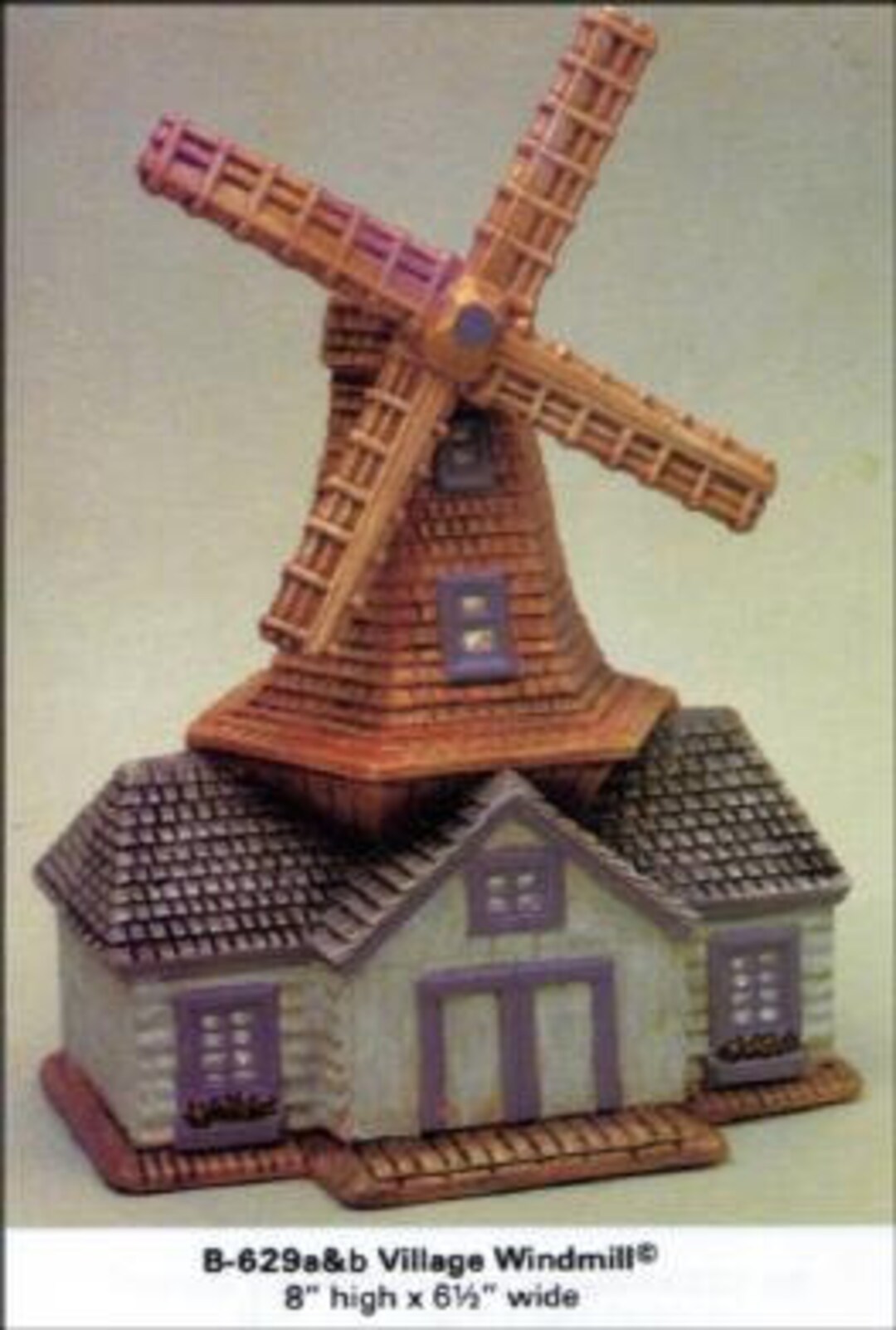 Ready to Paint Vintage Windmill Ceramic Bisque. Unpainted Ceramic ...