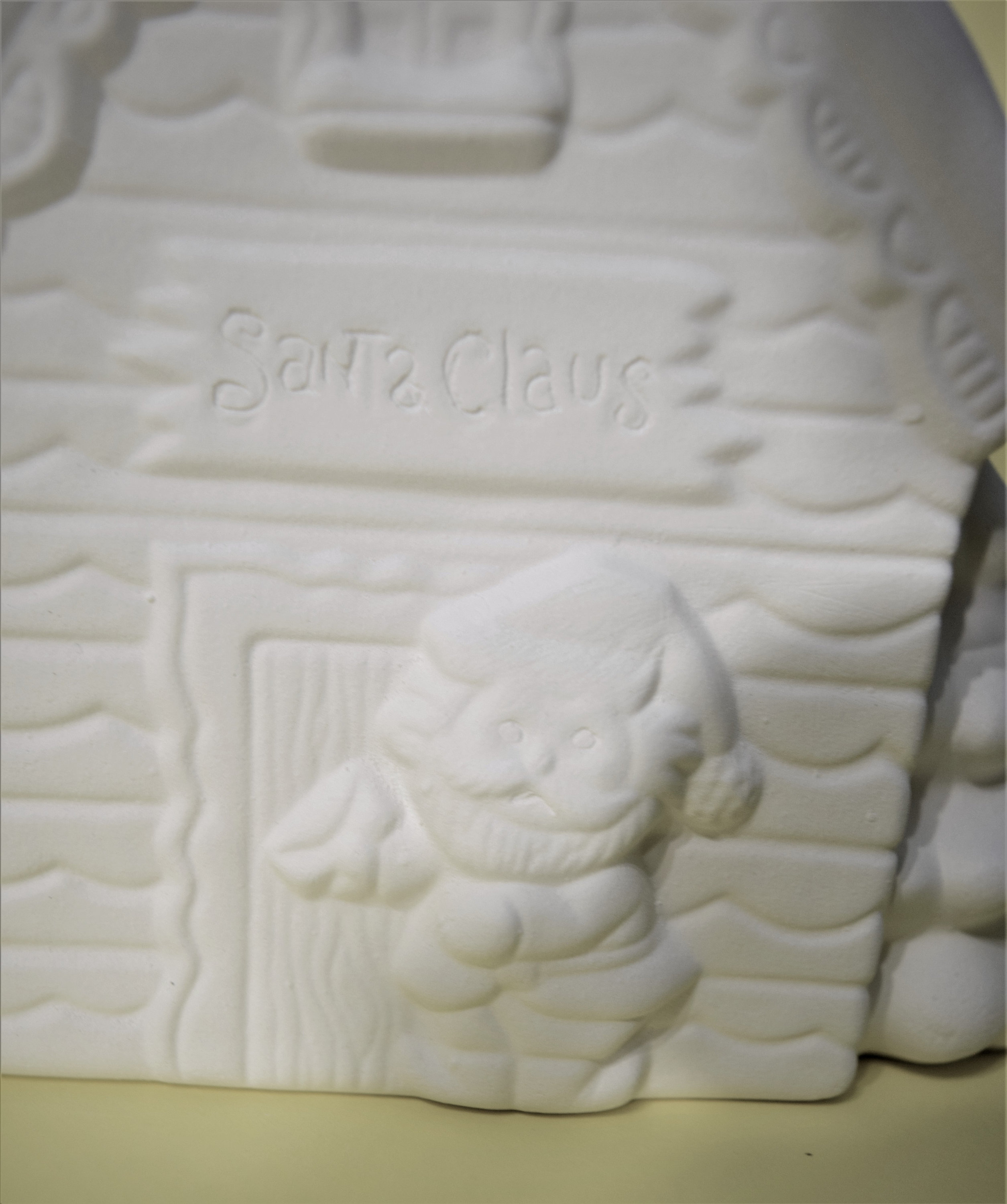Ready to Paint Santa Claus House. Unpainted Ceramic Bisque Santa Claus ...