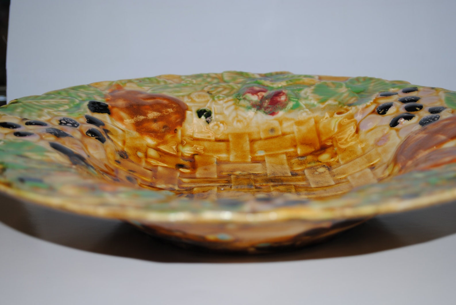 Serving Plate Dish.ceramic Handmade Serving Dish.hand Painted Ceramic ...