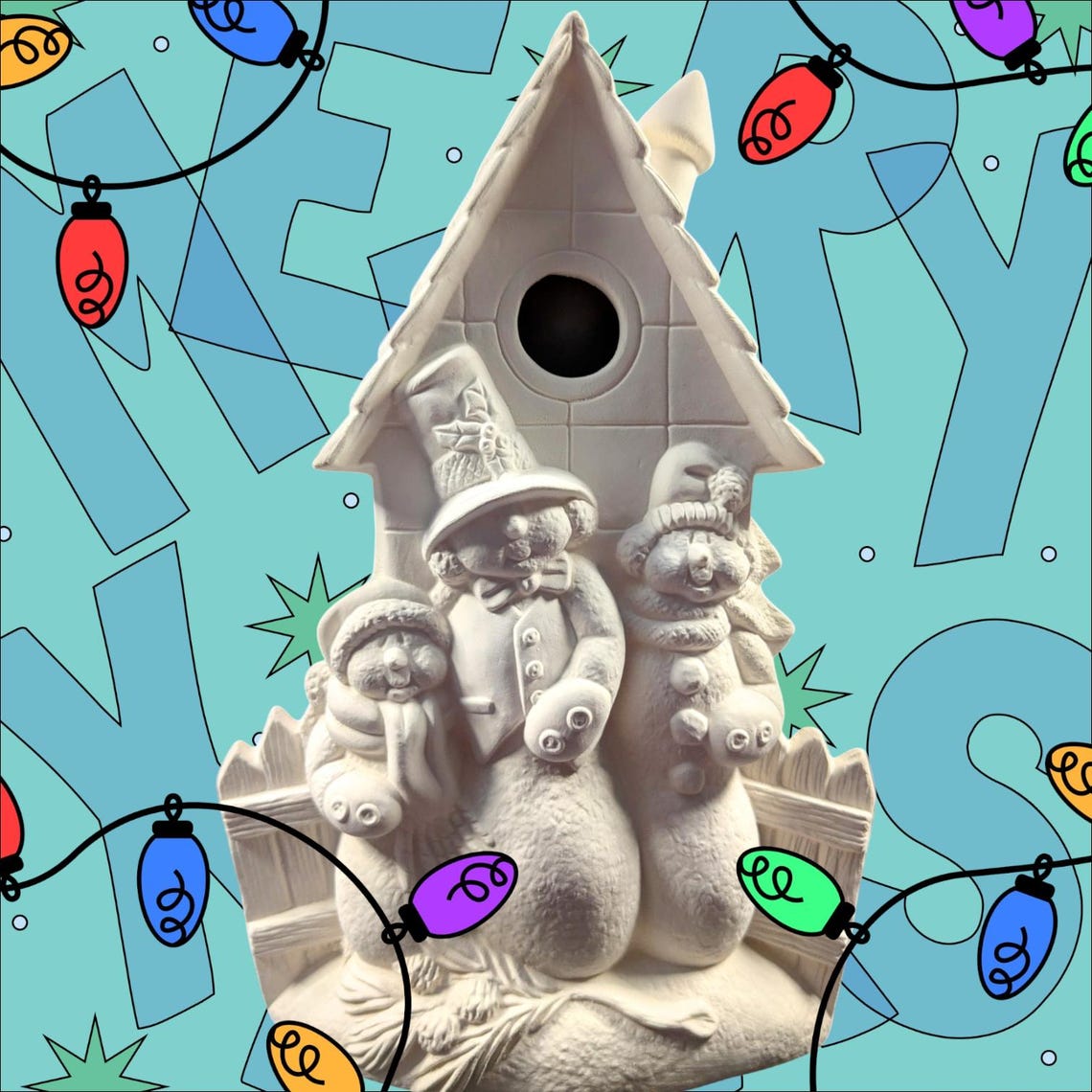 Ready to Paint Kimple Snowman Family. Vintage Kimple Ceramic Molds ...