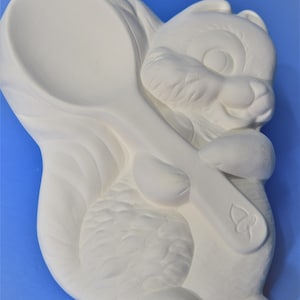 Spoon Rest Squirrel Ready to Paint.squirrel Ceramic Kitchen Decor ...
